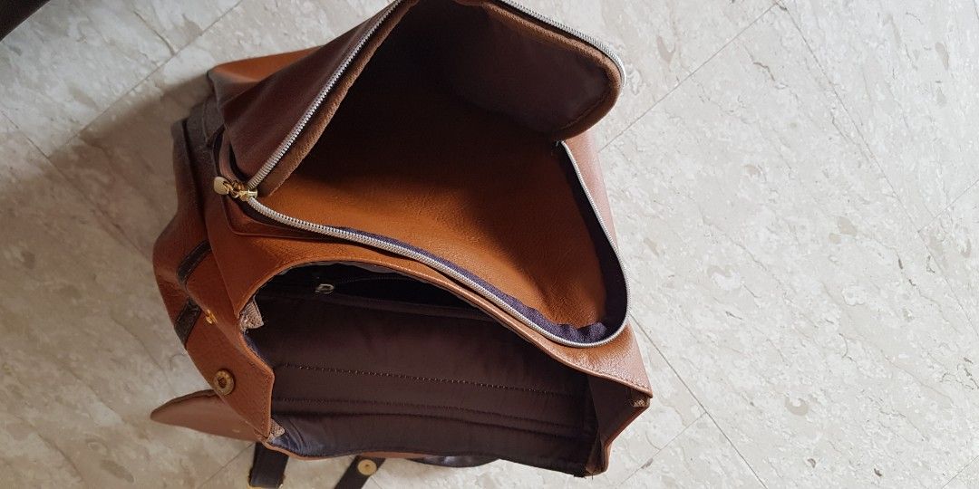 PU Leather Backpack A4 size, Women's Fashion, Bags & Wallets, Backpacks ...