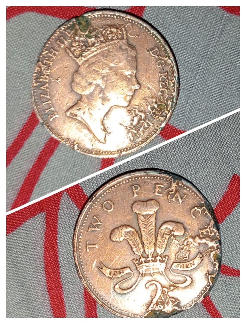 Queen Elizabeth two pence error, Hobbies & Toys, Memorabilia ...