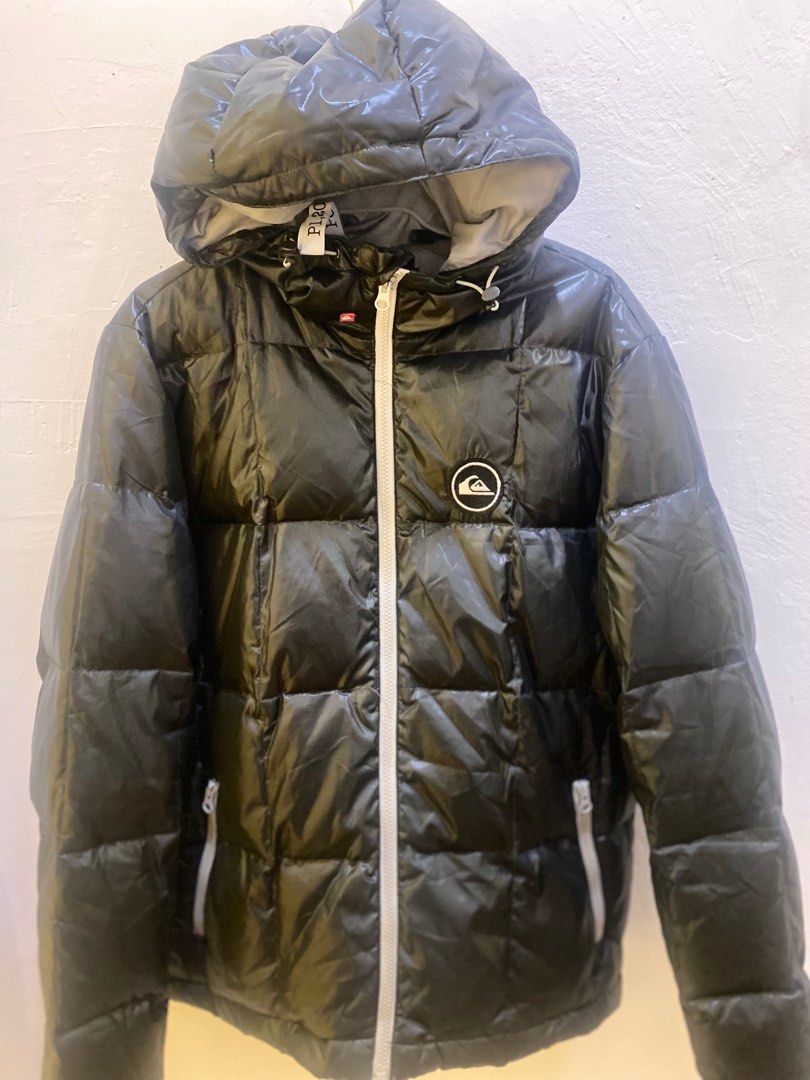 Quicksilver Hooded Puffer Jacket Large, Women's Fashion, Coats, Jackets ...
