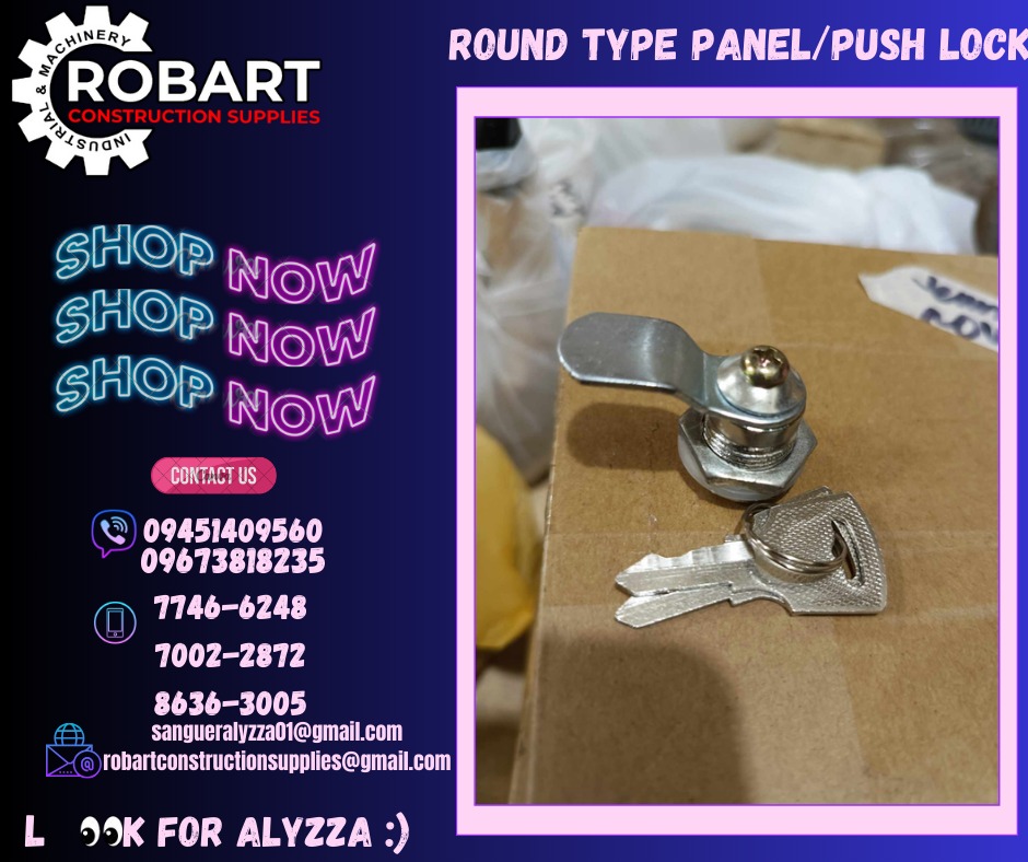 ROUND TYPE PANEL/PUSH LOCK, Commercial & Industrial, Construction Tools ...