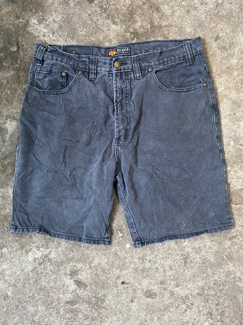 Route 66 Acid Black Jorts, Men's Fashion, Bottoms, Shorts on Carousell