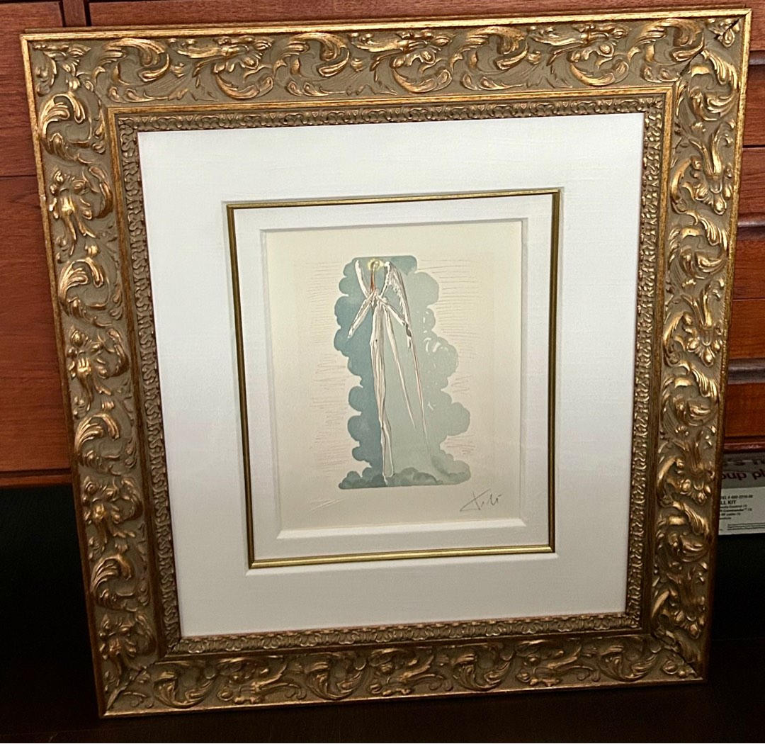 Salvador Dali - Divine Comedy - The Angel of the Seventh Sphere. Signed ...