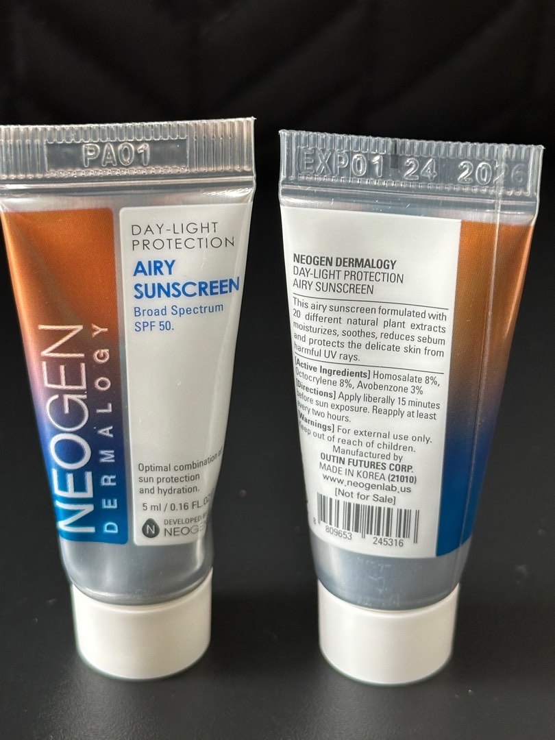 (Sample size) 5ml-sunscreen SPF50, Beauty & Personal Care, Face, Face ...