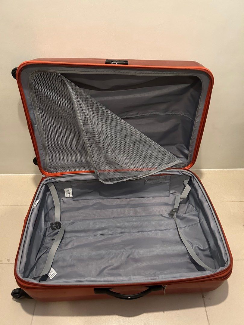 Samsonite XL Luggage Orange, Luxury, Bags & Wallets on Carousell