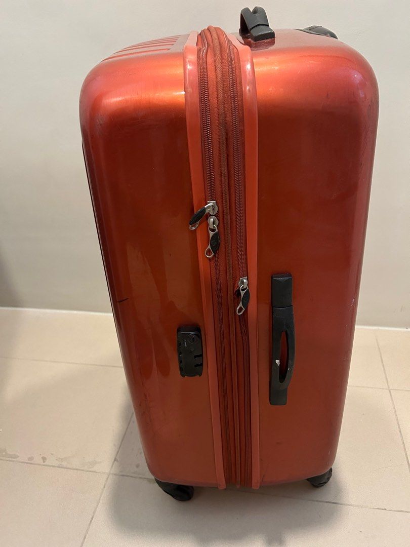 Samsonite XL Luggage Orange, Luxury, Bags & Wallets on Carousell