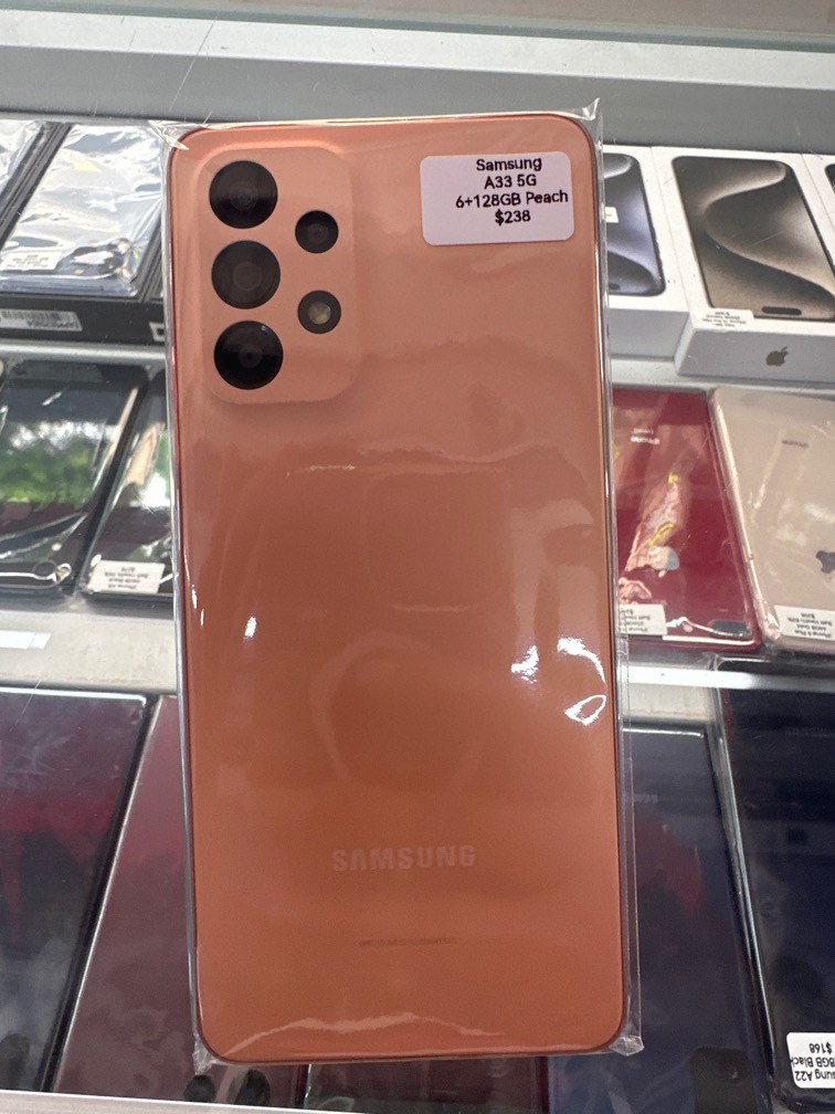 Samsung Galaxy A33 Awesome Peach 128GB, Mobile Phones & Gadgets, Mobile ...