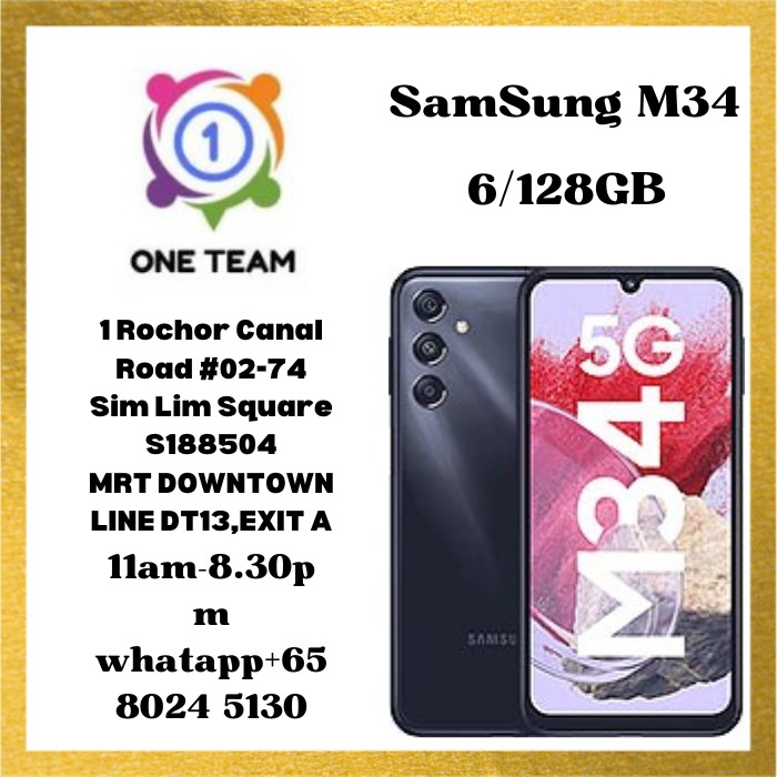 Samsung SamSung M34 Blue 128 GB, Mobile Phones & Gadgets, Mobile Phones ...