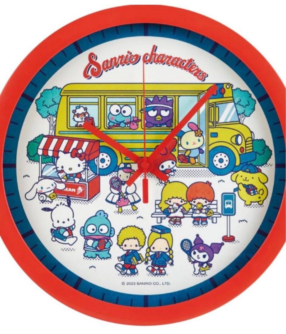 Sanrio Retro New Kuji Prize 1 Clock Hangyodon Kuromi Cinnamoroll Hello ...