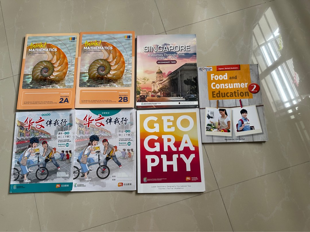 Sec 2 Text Book. Think Math Geography Singapore History Chinese Food ...