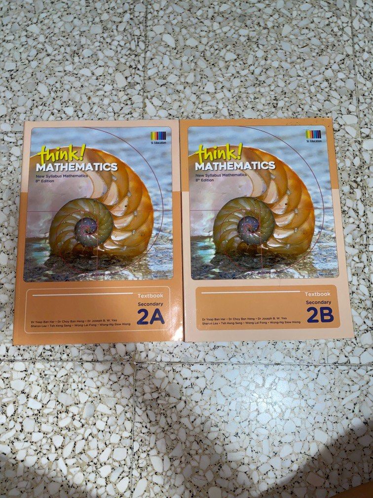 Secondary 2 Maths 2A 2B Textbook, Hobbies & Toys, Books & Magazines ...