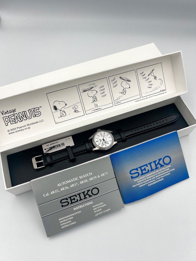 Seiko 5 Sports x Peanuts Snoopy SRPK27 SRPK27K SRPK27K1, Men's Fashion ...