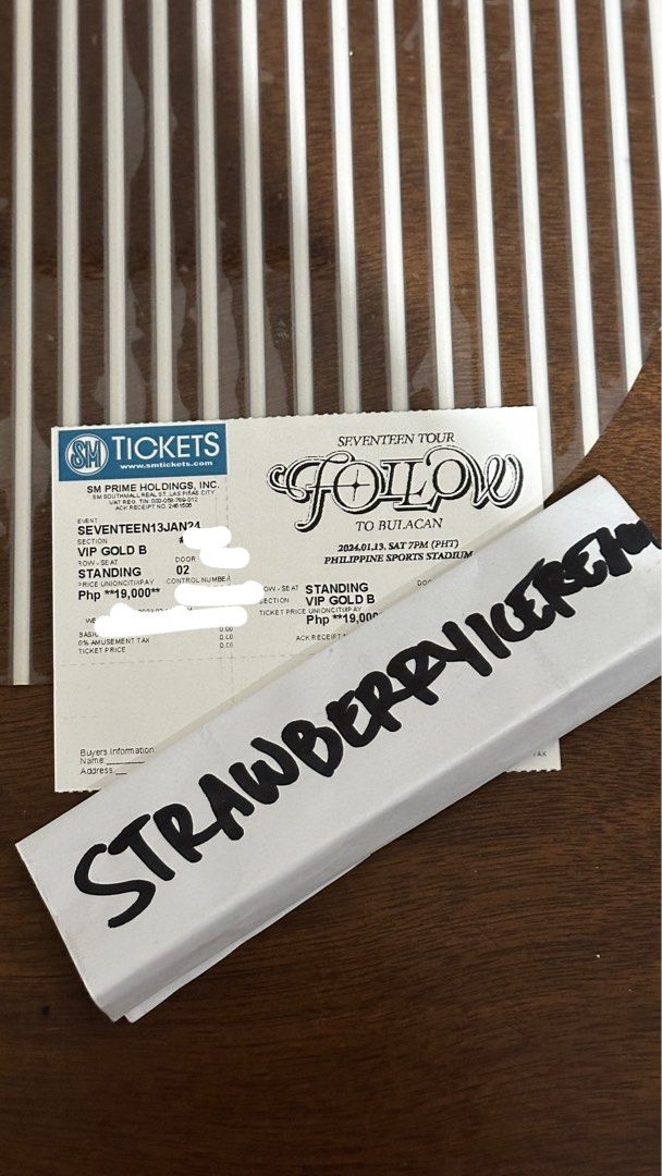 Seventeen follow tour bulacan - vip gold day 1, Tickets & Vouchers ...