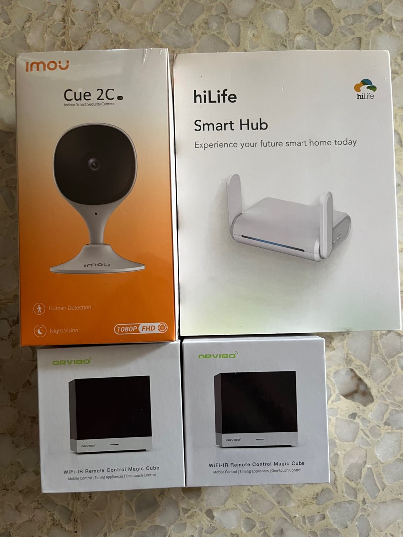 SMART HOME SET - ORVIBO CONTROL, IMOU CUE 2C CAMERA, HILIFE SMART HUB ...