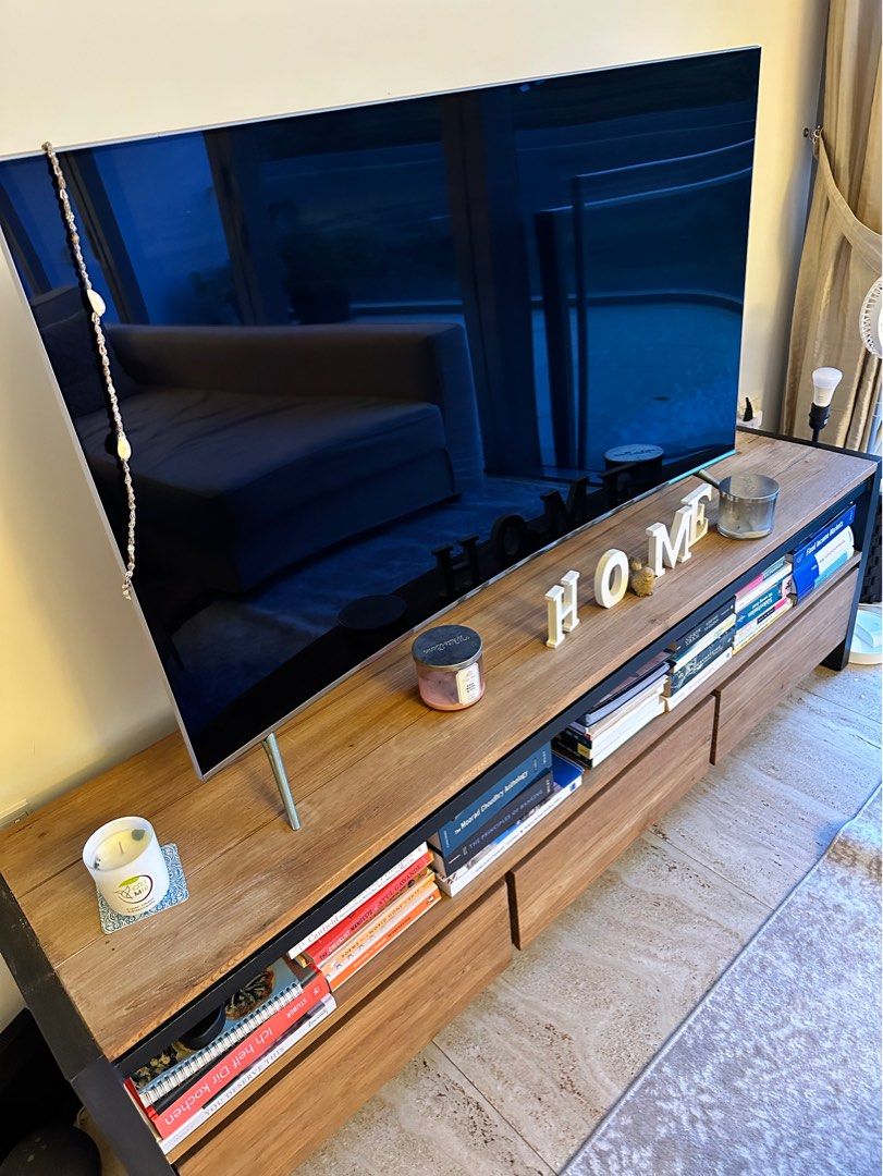 Solid wood TV bench, Furniture & Home Living, Furniture, TV Consoles on ...