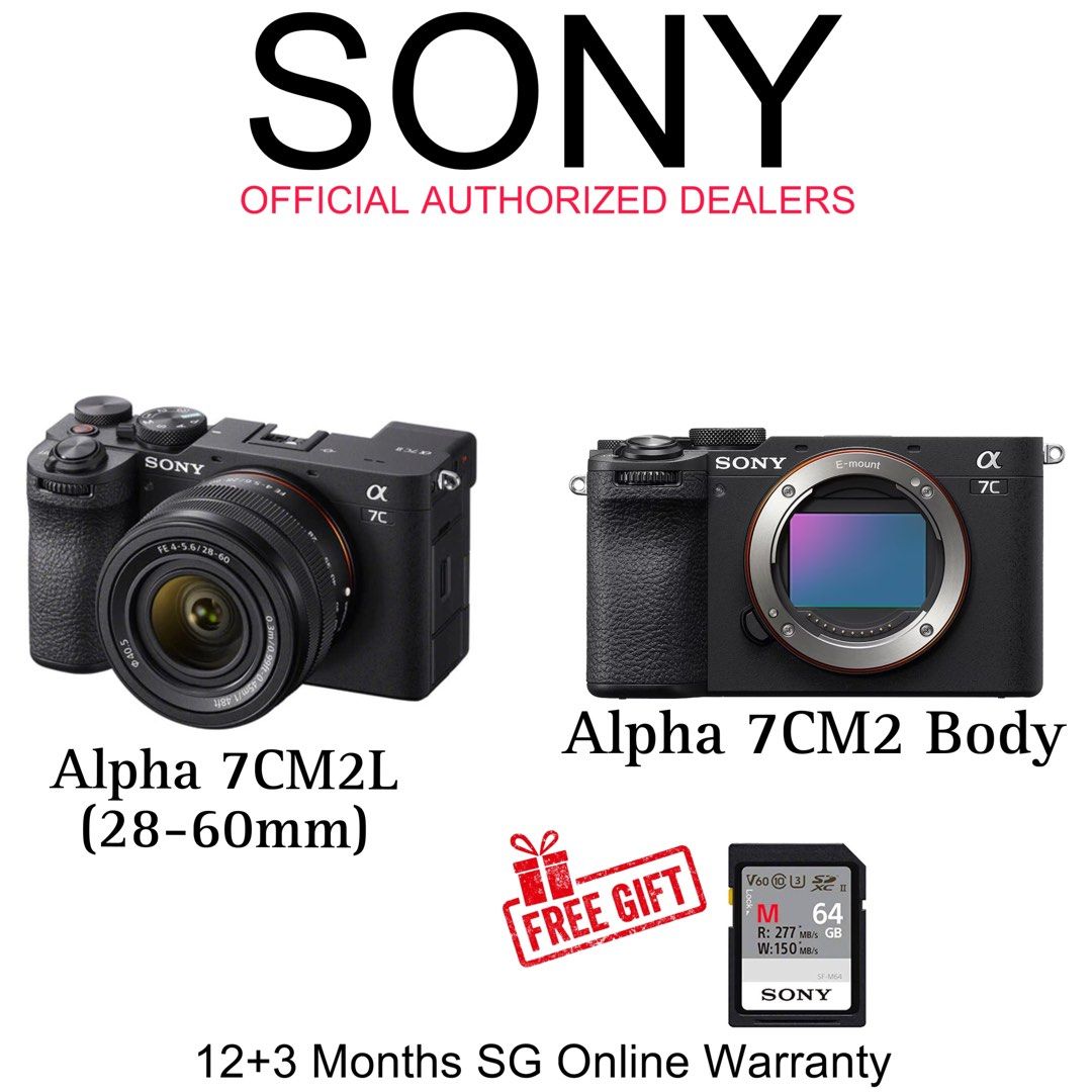 SONY Alpha a 7CM2 Body And Alpha a 7CM2L (28-60mm), Photography ...