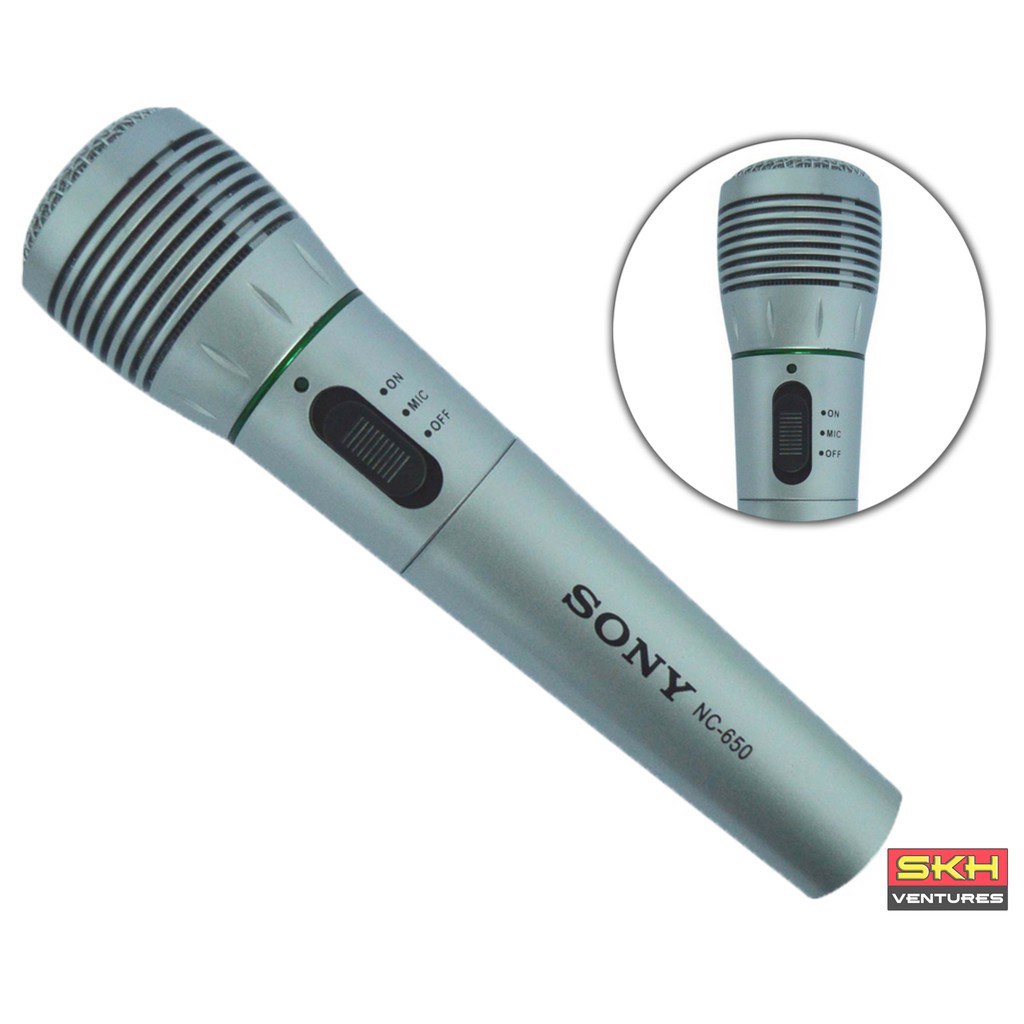 Sony Mic Microphone (NC650) - 2 In 1 Wireless & Wired/Wireless Receiver ...