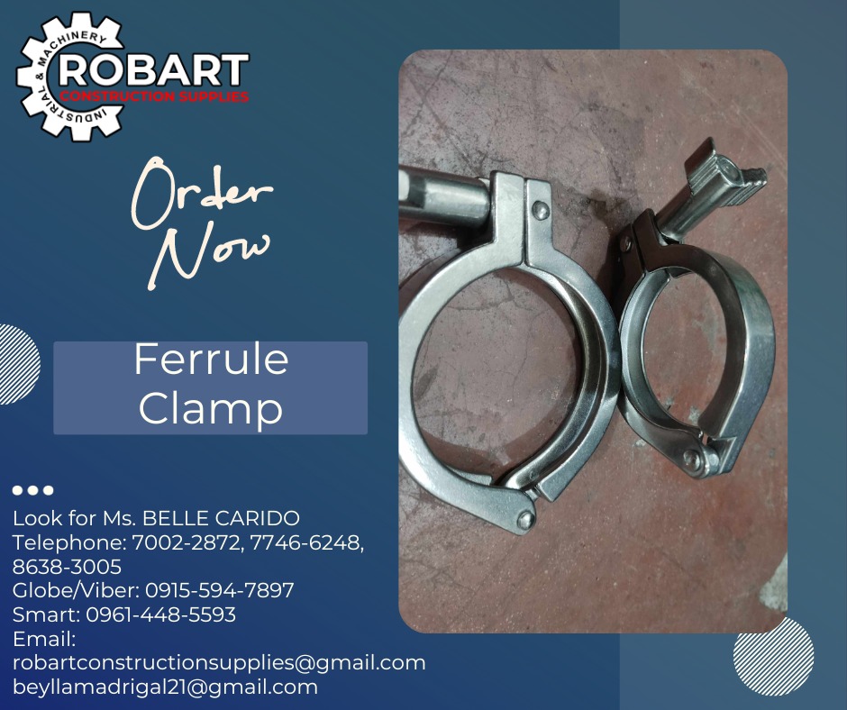 SS316 Ferrule Clamp, Commercial & Industrial, Construction Tools ...