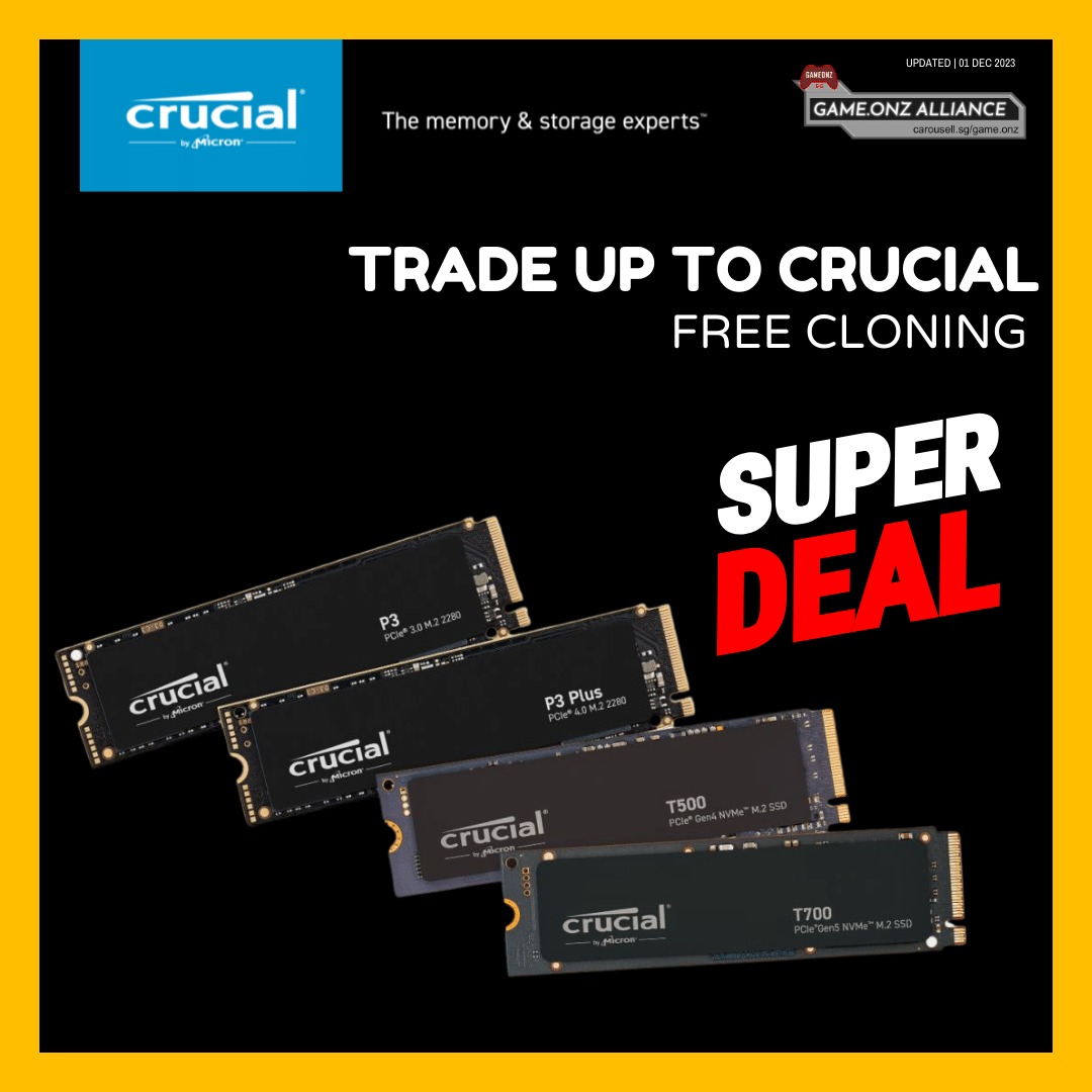 SSD | TRADE UP TO CRUCIAL PROMO | CRUCIAL NVME | 1TB 2TB 4TB P3 P3 PLUS ...