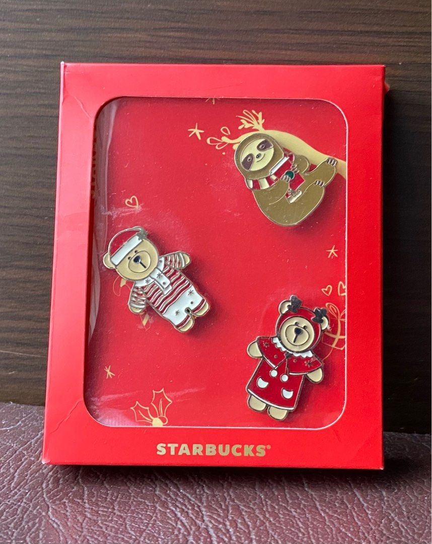Starbucks Christmas Pins Set, Hobbies & Toys, Stationery & Craft ...