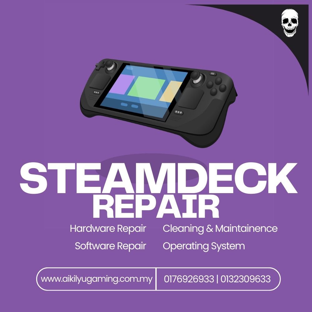 STEAM DECK REPAIR SERVICES @ AIKILYU GAMING BANGI, Video Gaming, Video ...
