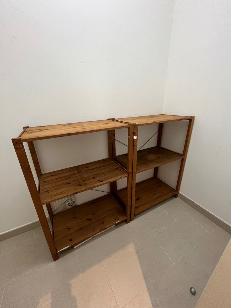 IKEA Storage rack - 124 x 90 x 50cm (2 pieces available), Furniture ...