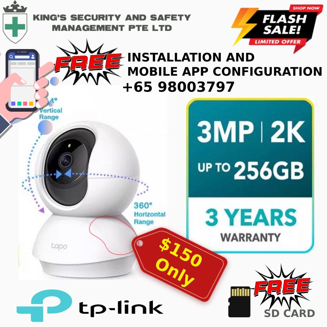 Tapo C210 3MP PT CCTV Camera - With Installation and Configuration ...