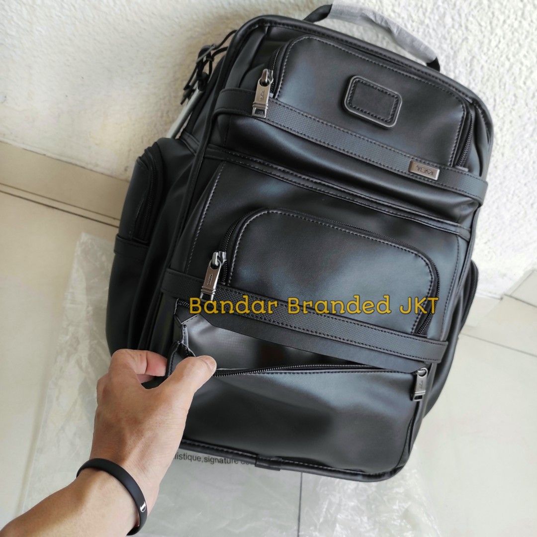 Tas Ransel Kulit Pria Tumi Alpha 3 T-Pass Briefpack Backpack Leather Exclusive Tas Dinas dan ...