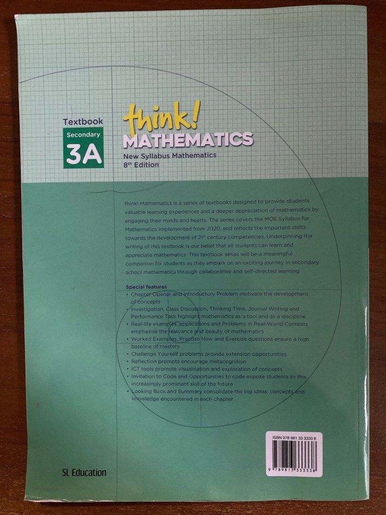 Think! Mathematics 3A & 3B Textbooks, Hobbies & Toys, Books & Magazines ...
