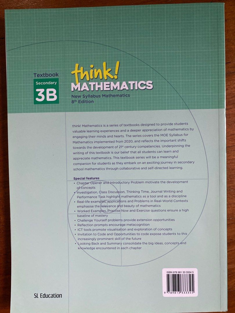 Think! Mathematics 3A & 3B Textbooks, Hobbies & Toys, Books & Magazines ...