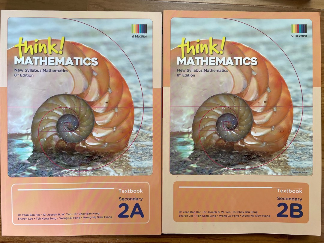 Think! Mathematics textbooks 2A and 2B, Hobbies & Toys, Books ...