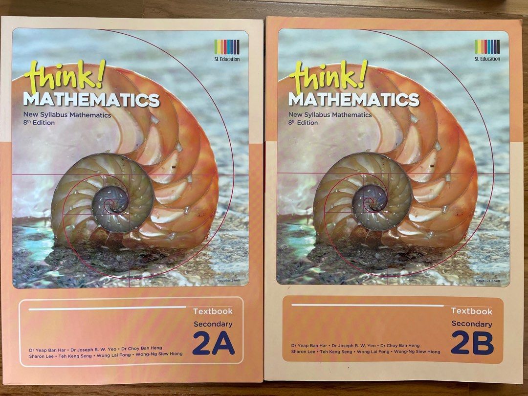 Think! Mathematics textbooks 2A and 2B, Hobbies & Toys, Books ...
