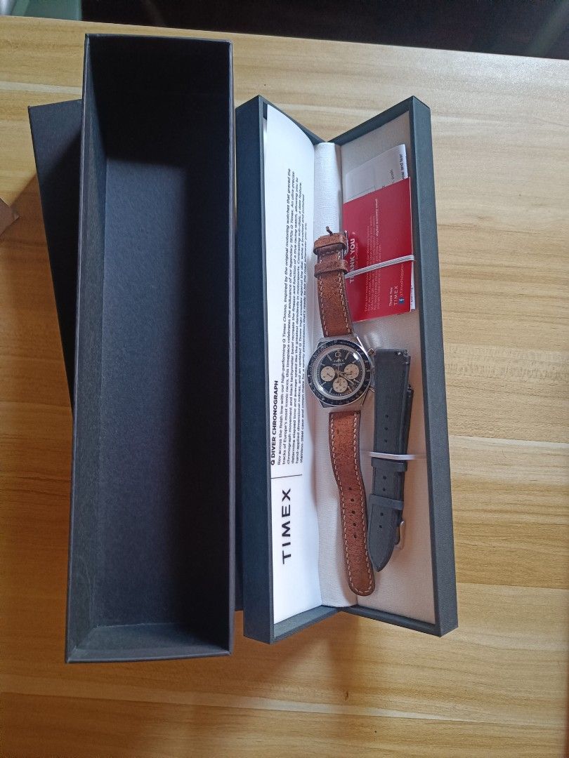 Timex chronograph reverse panda, Men's Fashion, Watches & Accessories ...