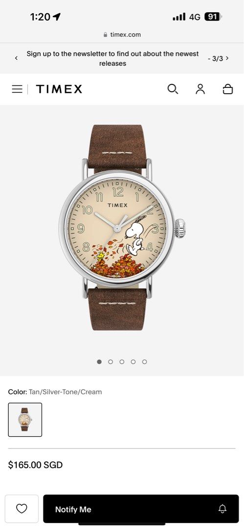 Timex x Peanuts featuring Snoopy Autumn, Men's Fashion, Watches ...