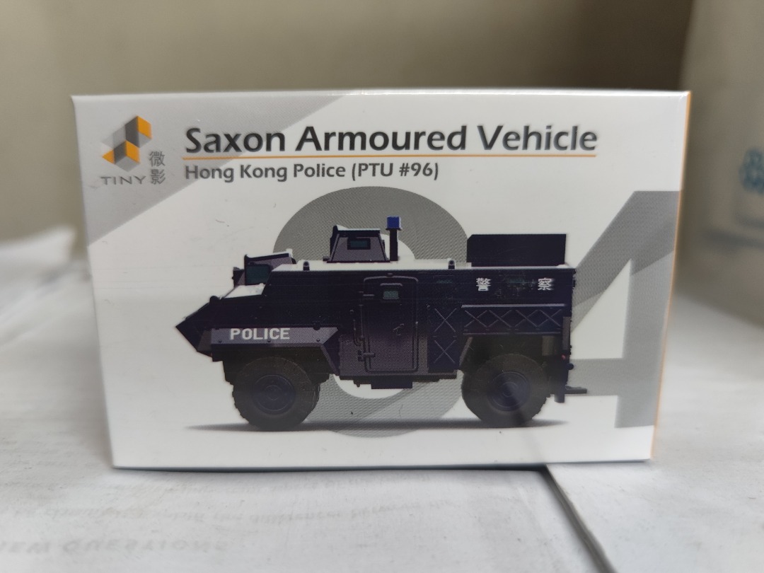 Tiny City 04 Die-cast Model Car - Saxon Armored Vehicle PTU #96 Police ...