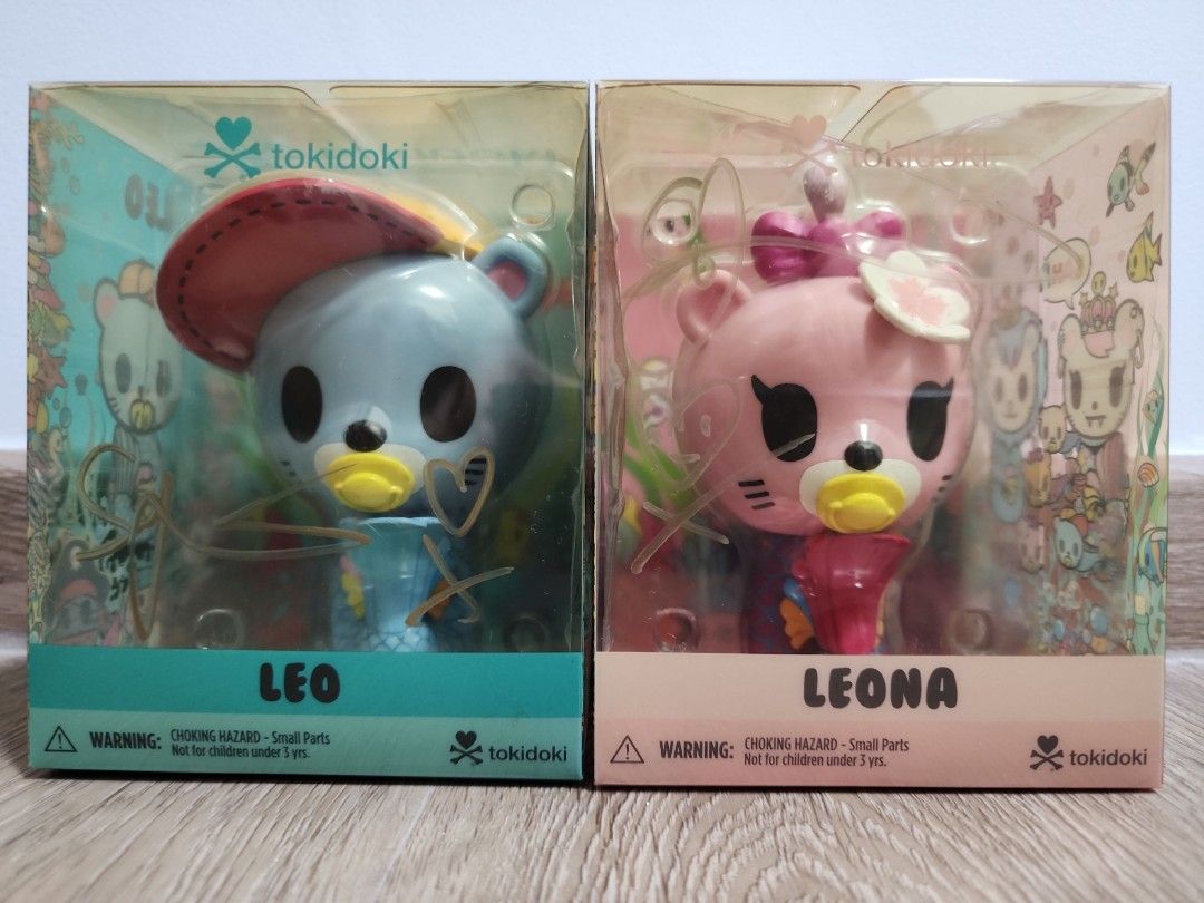 Tokidoki Leo & Leona with Artist Autograph, Hobbies & Toys, Memorabilia ...