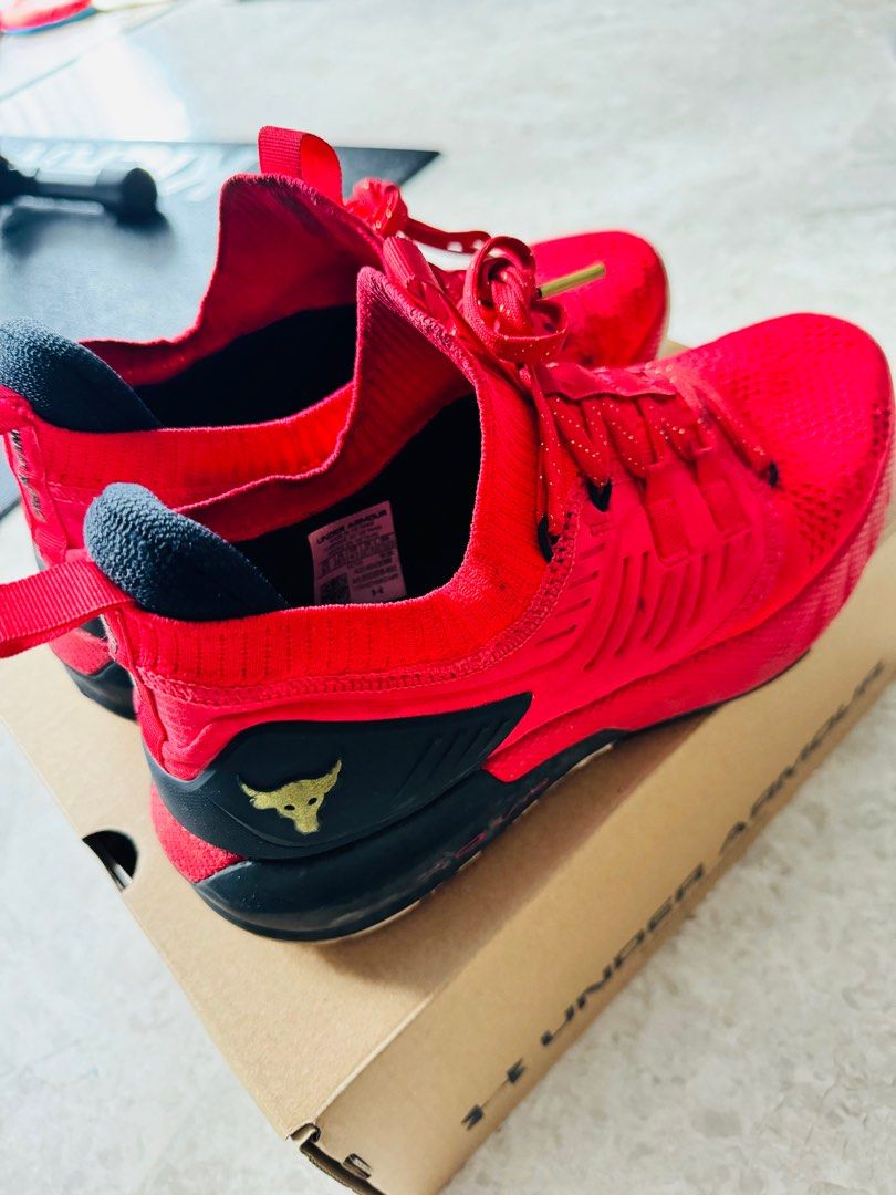 UA Project Rock 3 CNY trainer shoes, Men's Fashion, Footwear, Sneakers on Carousell