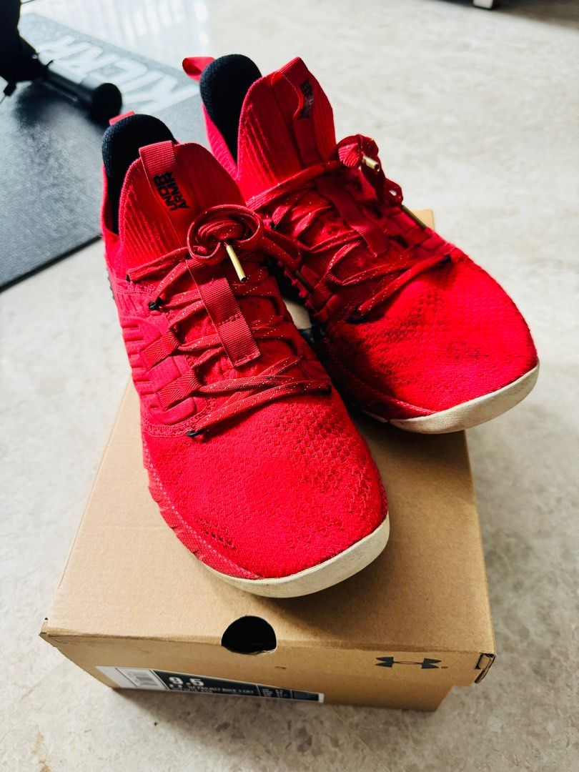 UA Project Rock 3 CNY trainer shoes, Men's Fashion, Footwear, Sneakers on Carousell