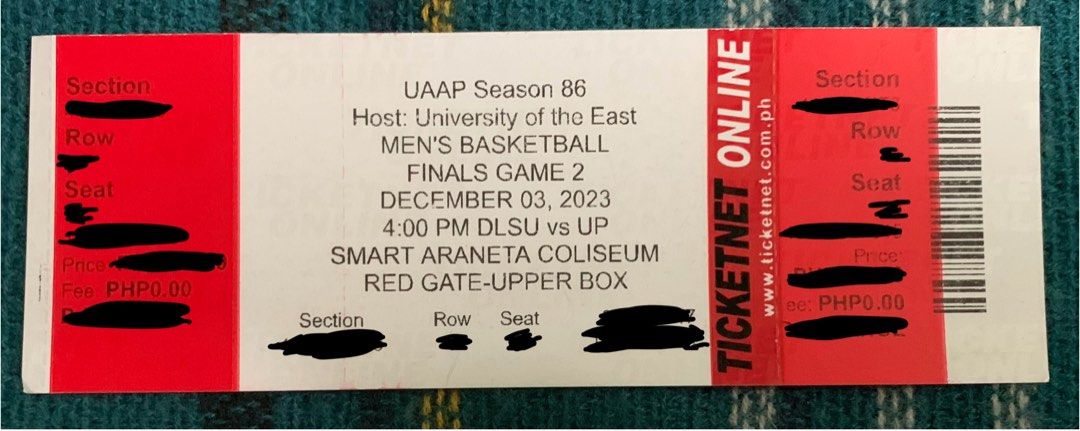 UAAP S86 Men’s Basketball FINALS GAME 2, Tickets & Vouchers, Event ...