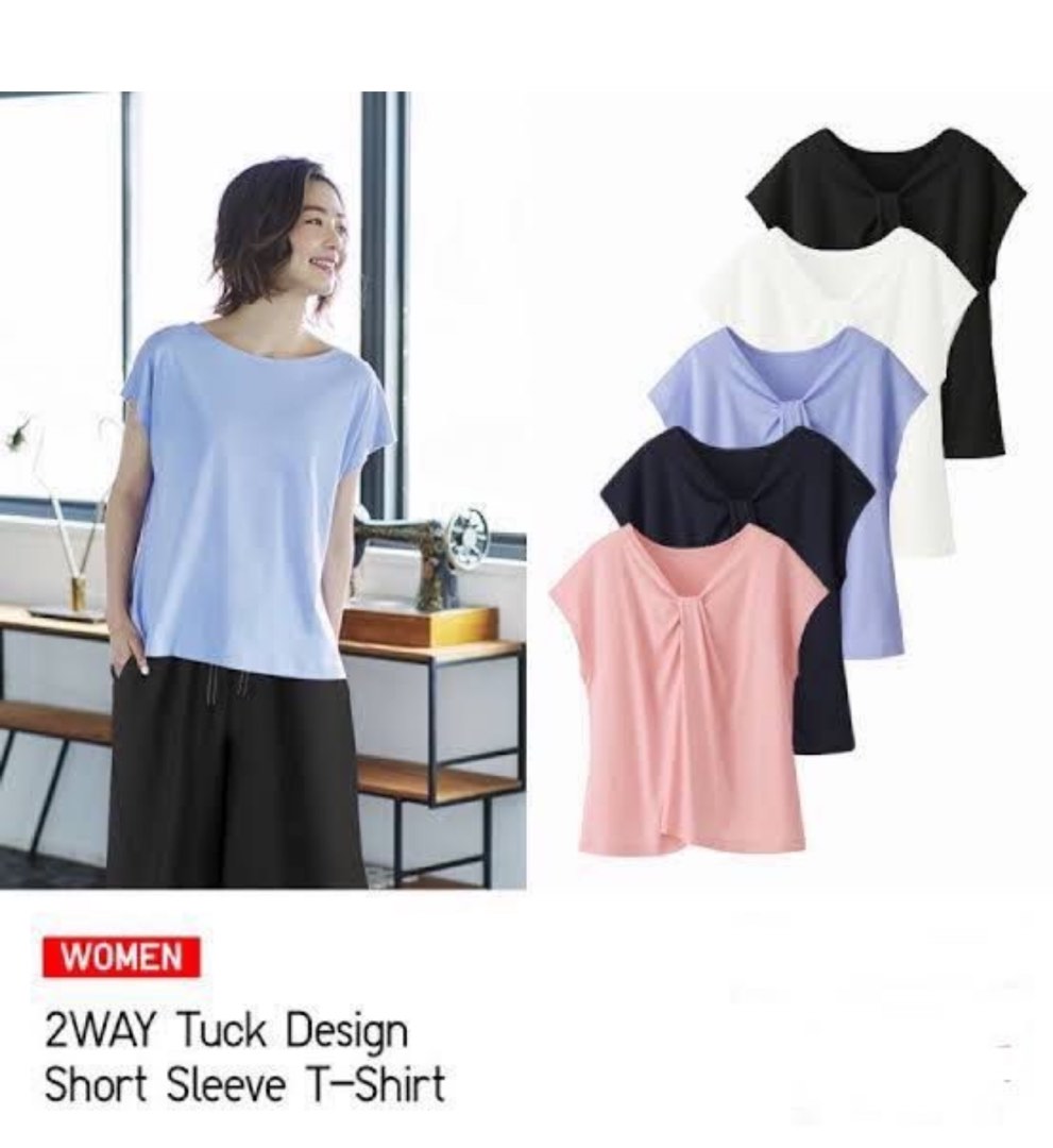 UNIQLO 2-way top, Women's Fashion, Tops, Blouses on Carousell