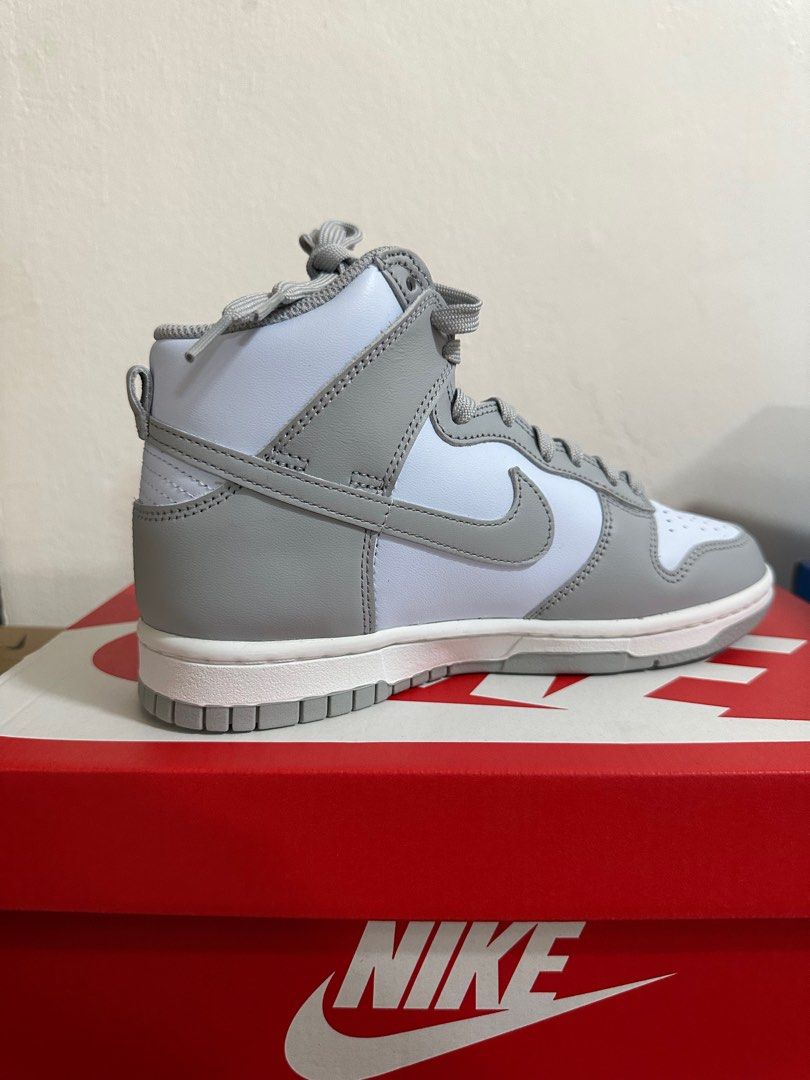 (US 6.5w/5m) Nike Dunk High Cut Top Wolf Smoke Grey Blue Tint Summit ...
