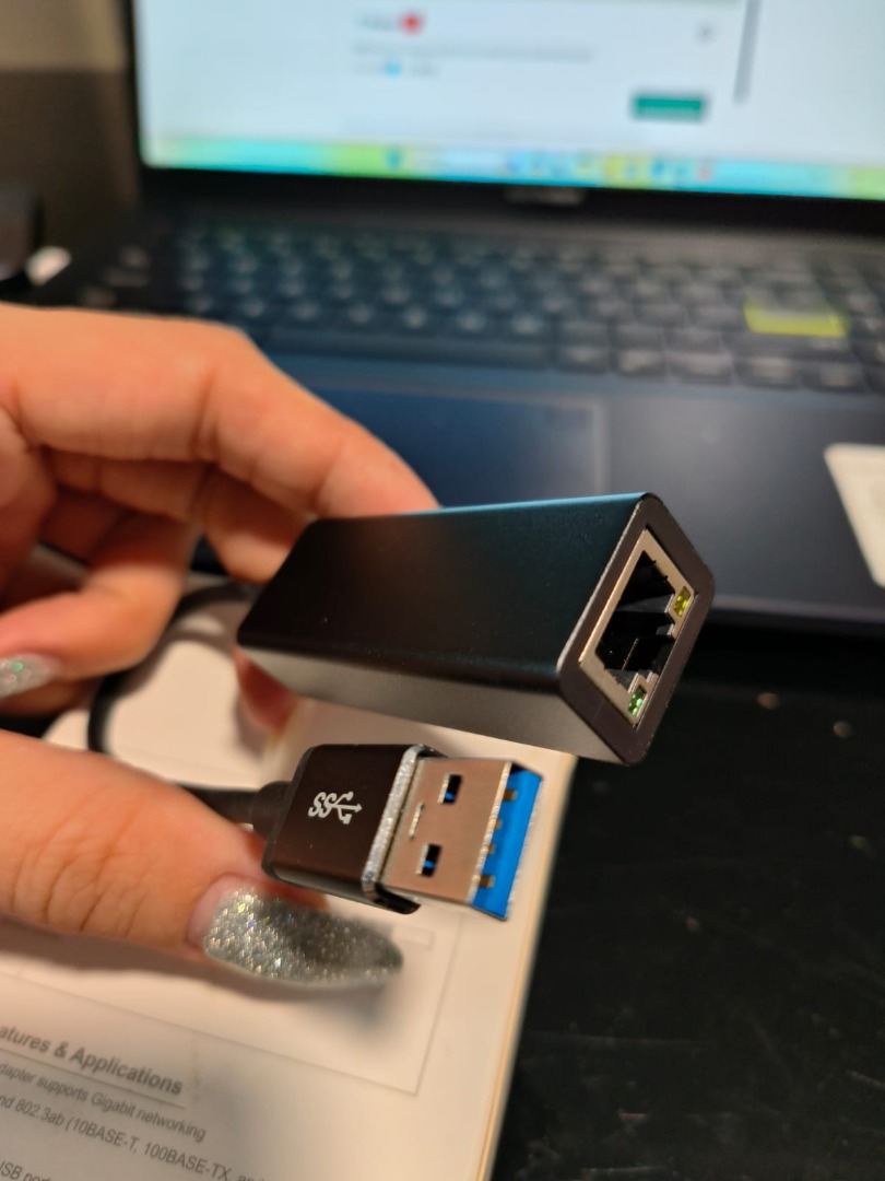 USB 3.0 to RJ45 adapter supports Gigabit Networking, Computers & Tech ...