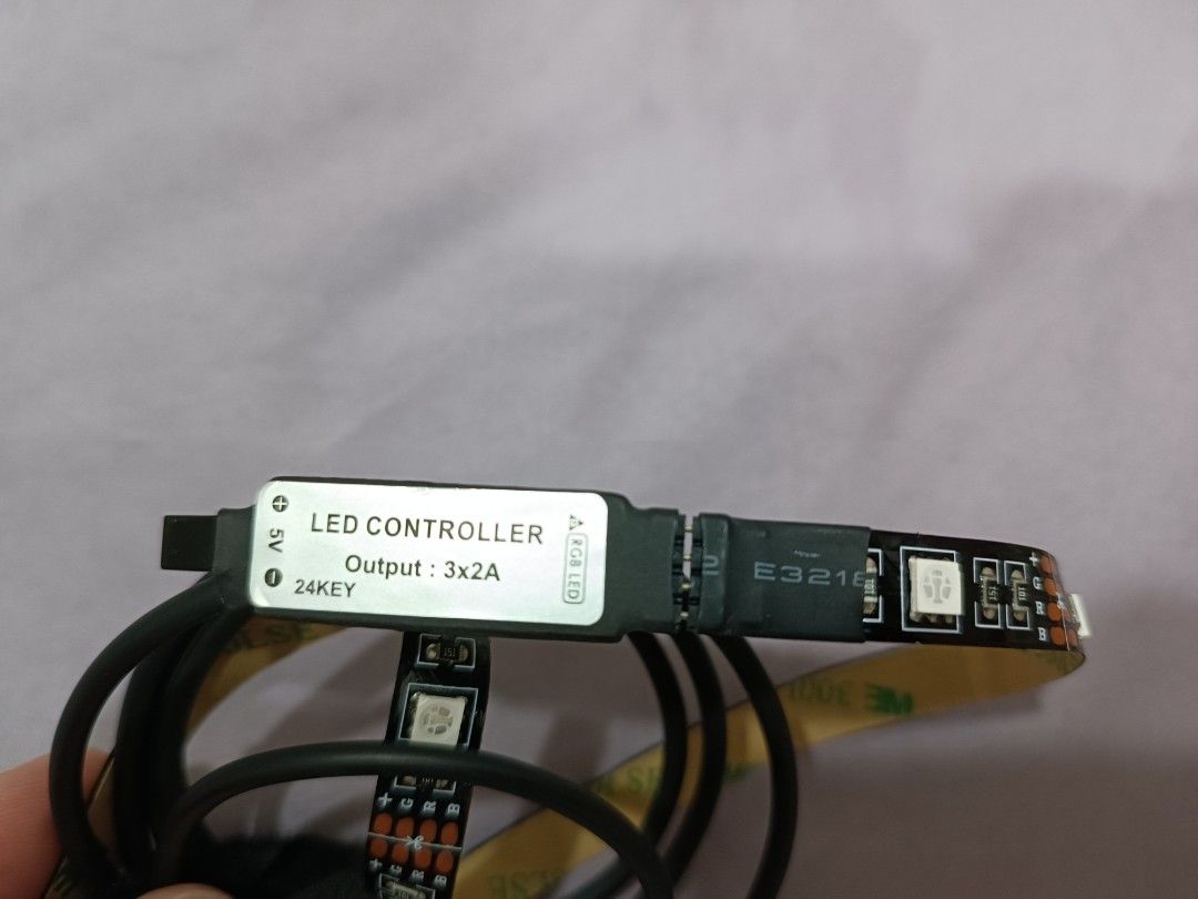 1 meter Usb 5v RGB LED light with controller 1 公尺 USB 5v RGB LED 燈帶控制器 ...