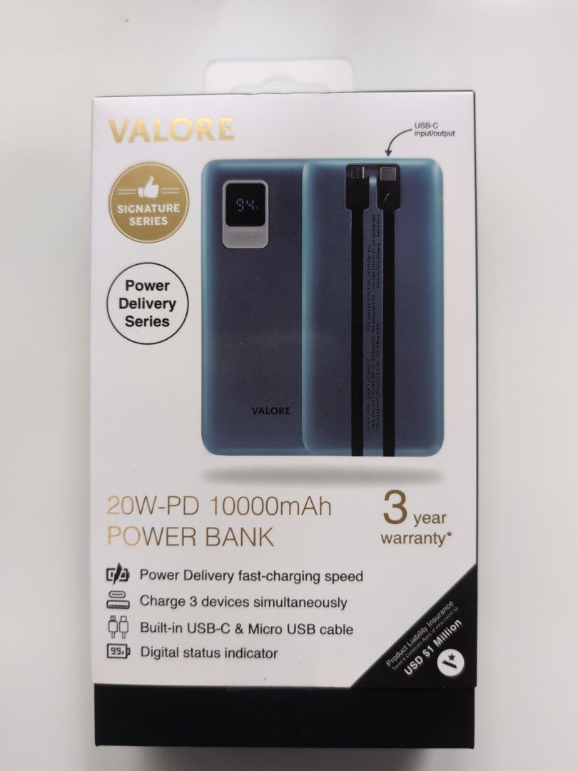 Valore 20W-PD 10000mAh Power Bank, Mobile Phones & Gadgets, Mobile ...
