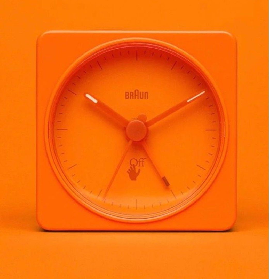 Virgil Abloh Braun x Off-White Clock, Furniture & Home Living, Home ...