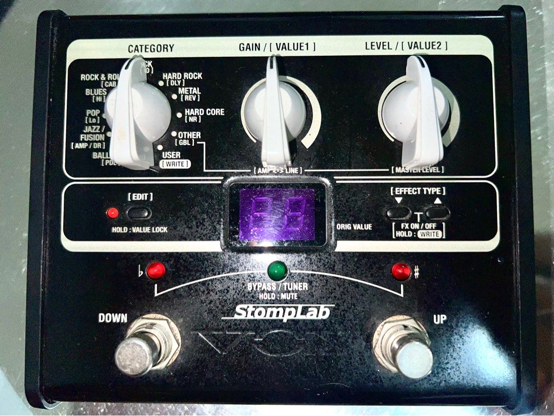 Vox StompLab 1G Multi Effects Modelling Pedal, Hobbies & Toys, Music ...