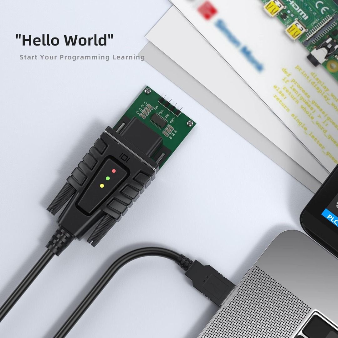 V.Top DriverGenius USB232A-B, USB to Serial RS232 DB9 Adapter with 3 x ...