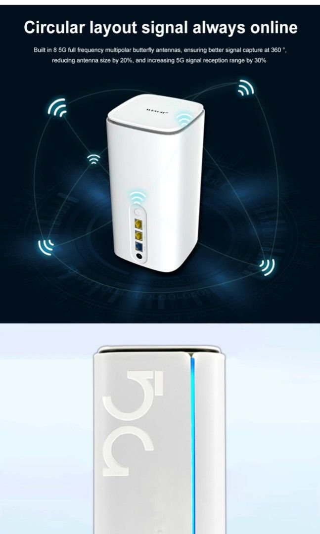 WEYCH 5g CPE SIM card router, Computers & Tech, Parts & Accessories ...