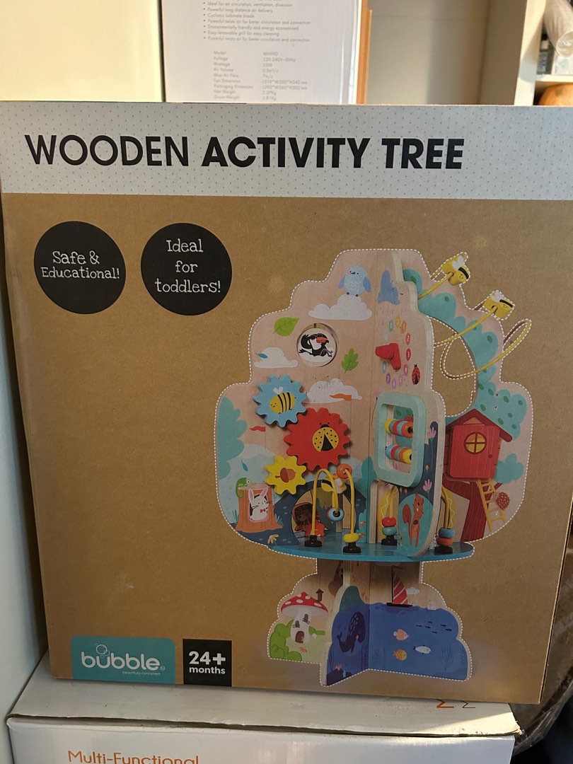 Wooden activity tree, Babies & Kids, Infant Playtime on Carousell
