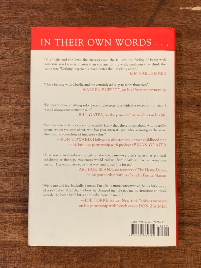 Working Together Why Great Partnerships Succeed book by Michael D.Eisner, Hobbies & Toys, Books ...