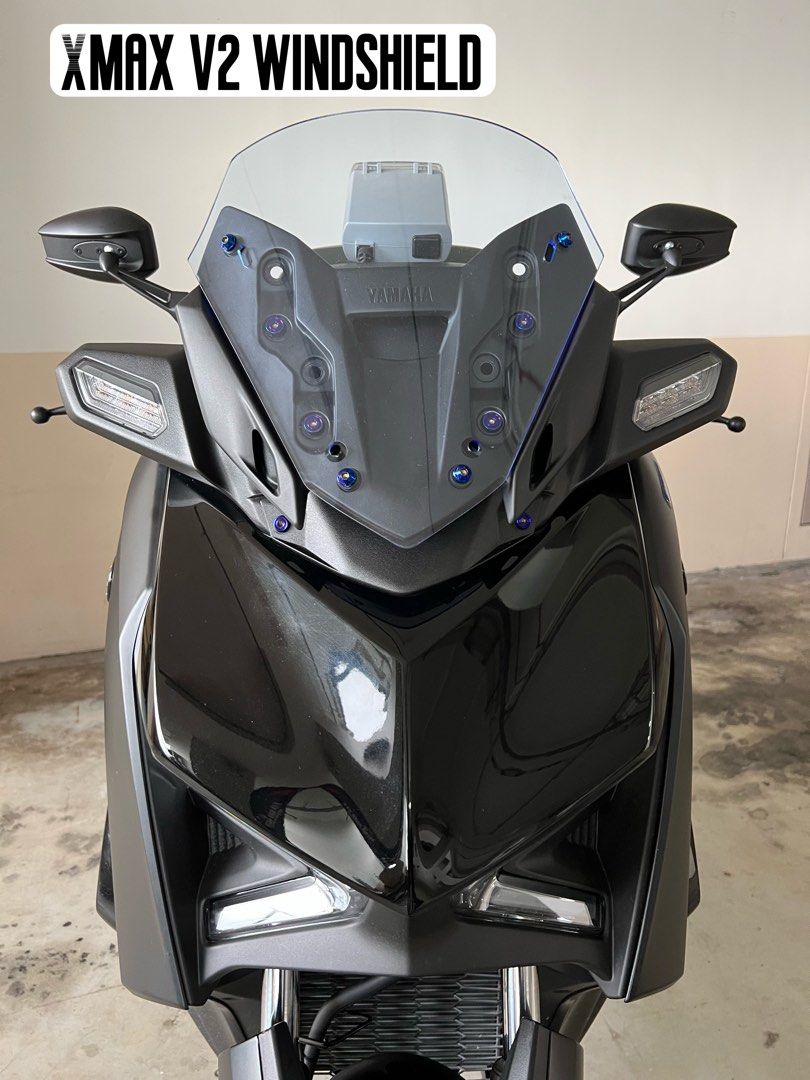 XMAX 2023 V2 Smoke Clear Windshields Visor 4pcs screw included ...